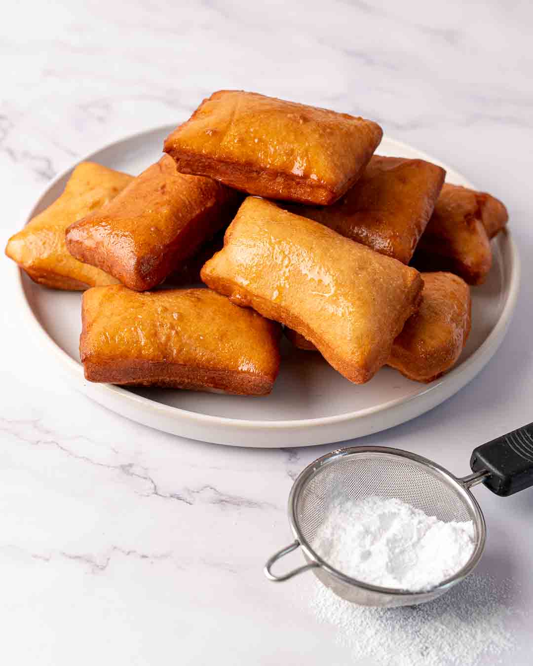 EASY YEAST FREE BEIGNETS - Ems Foodie Fix