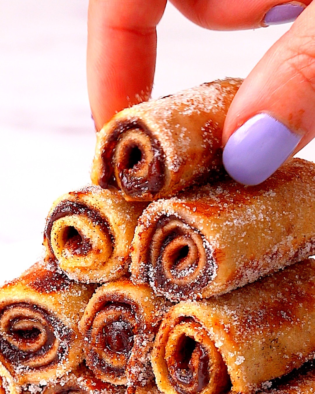 Mini Nutella French Toast Roll Ups - Ems Foodie Fix