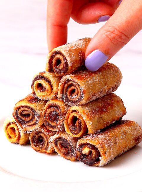 Mini Churro Roses - Ems Foodie Fix