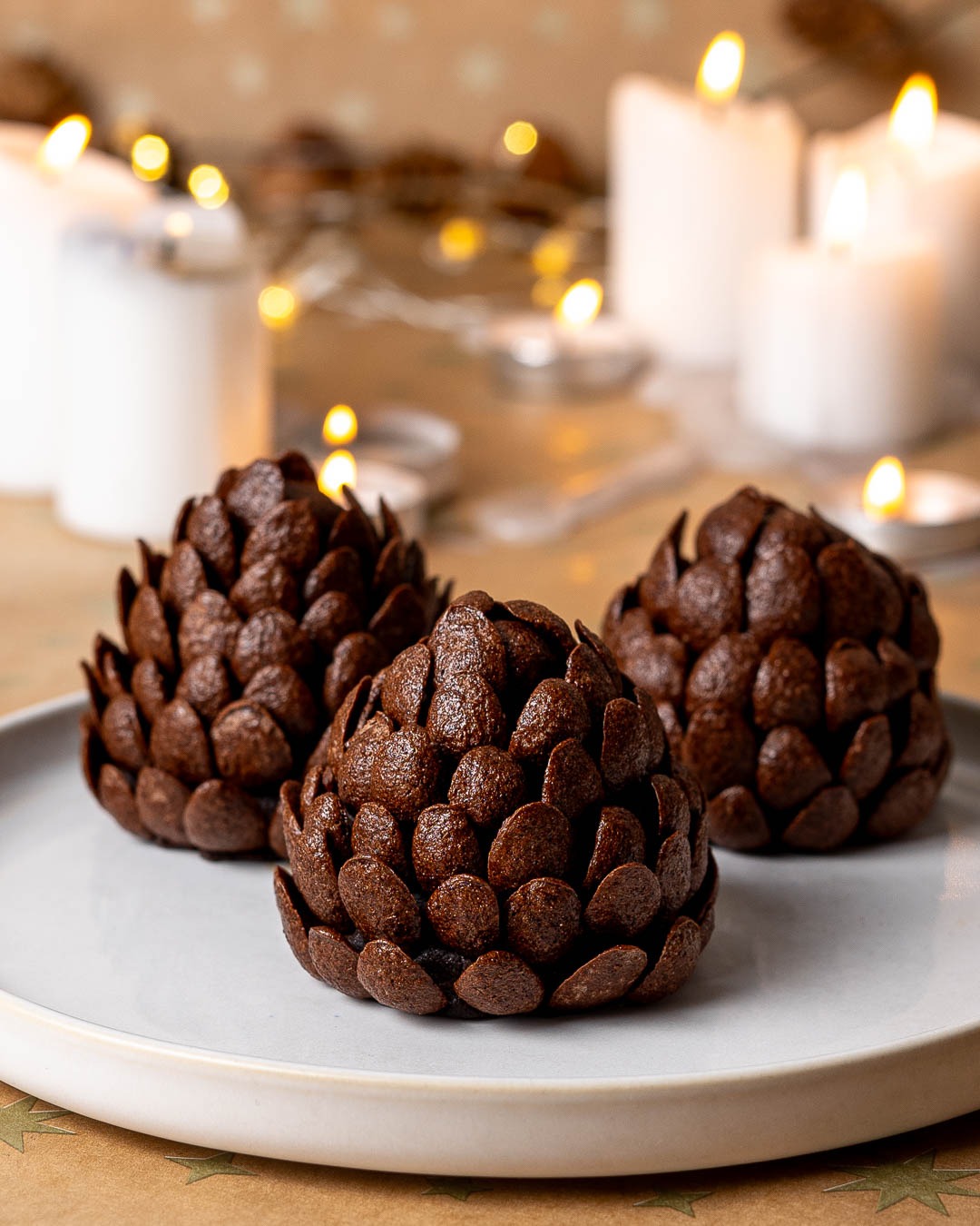 Edible Brownie Pine Cones - Ems Foodie Fix