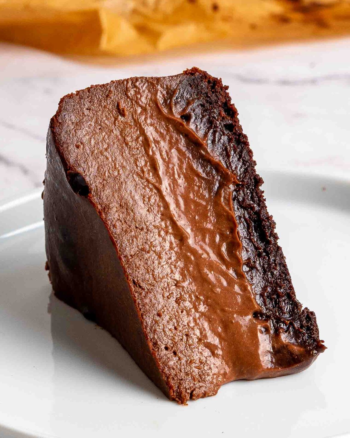 Chocolate Brownie Basque Cheesecake - Ems Foodie Fix