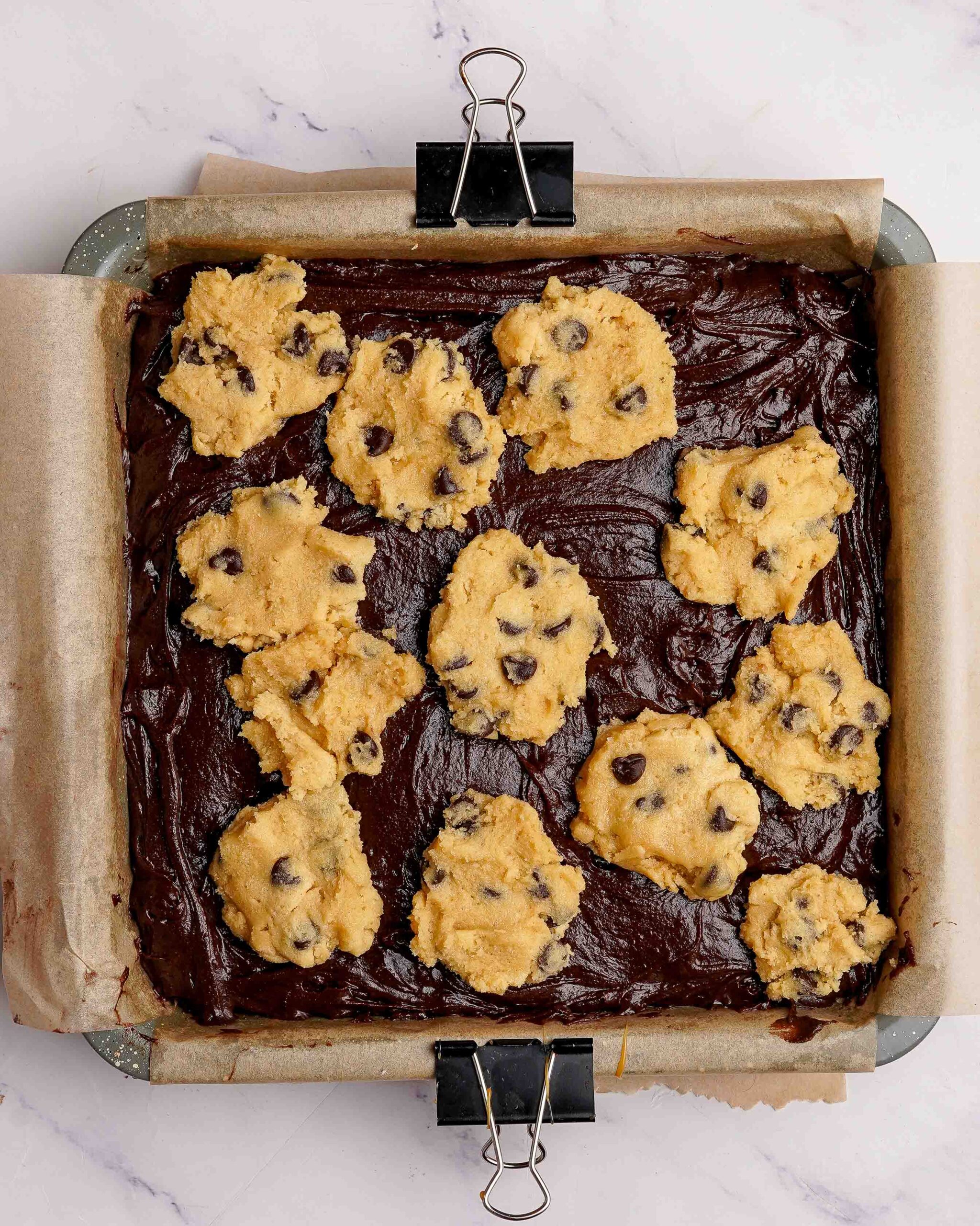 Snickers Brookies – Peanut caramel filling - Ems Foodie Fix
