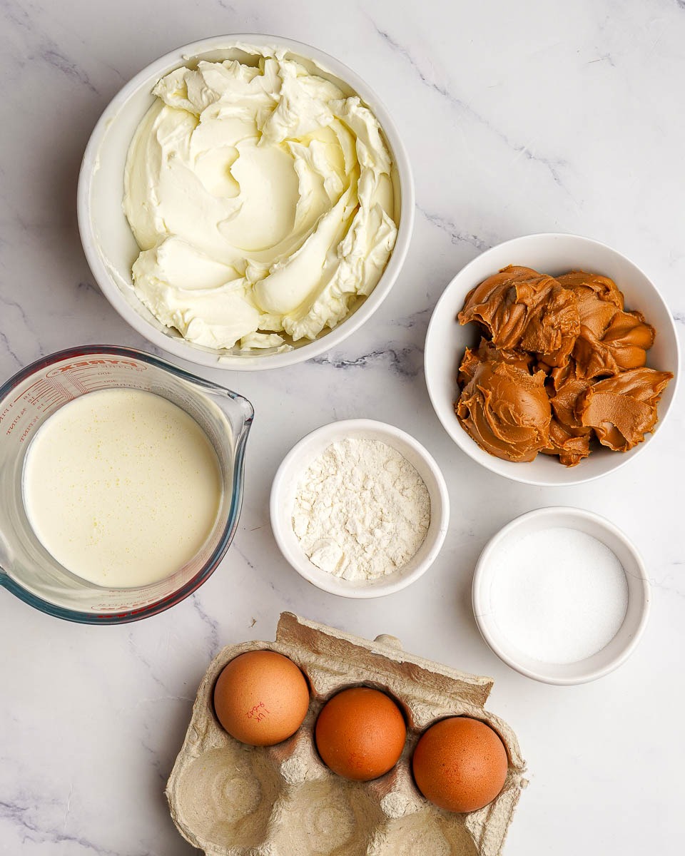 Easy 6-Ingredient Biscoff Basque Cheesecake - Ems Foodie Fix