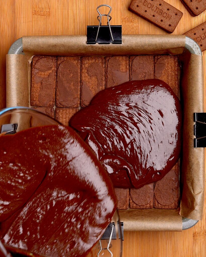 Bourbon Biscuit Brownies – Easy 5 Ingredient Recipe - Ems Foodie Fix